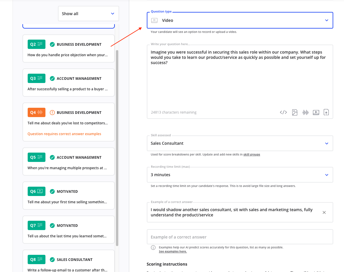 Video Questions – Vervoe Help Center